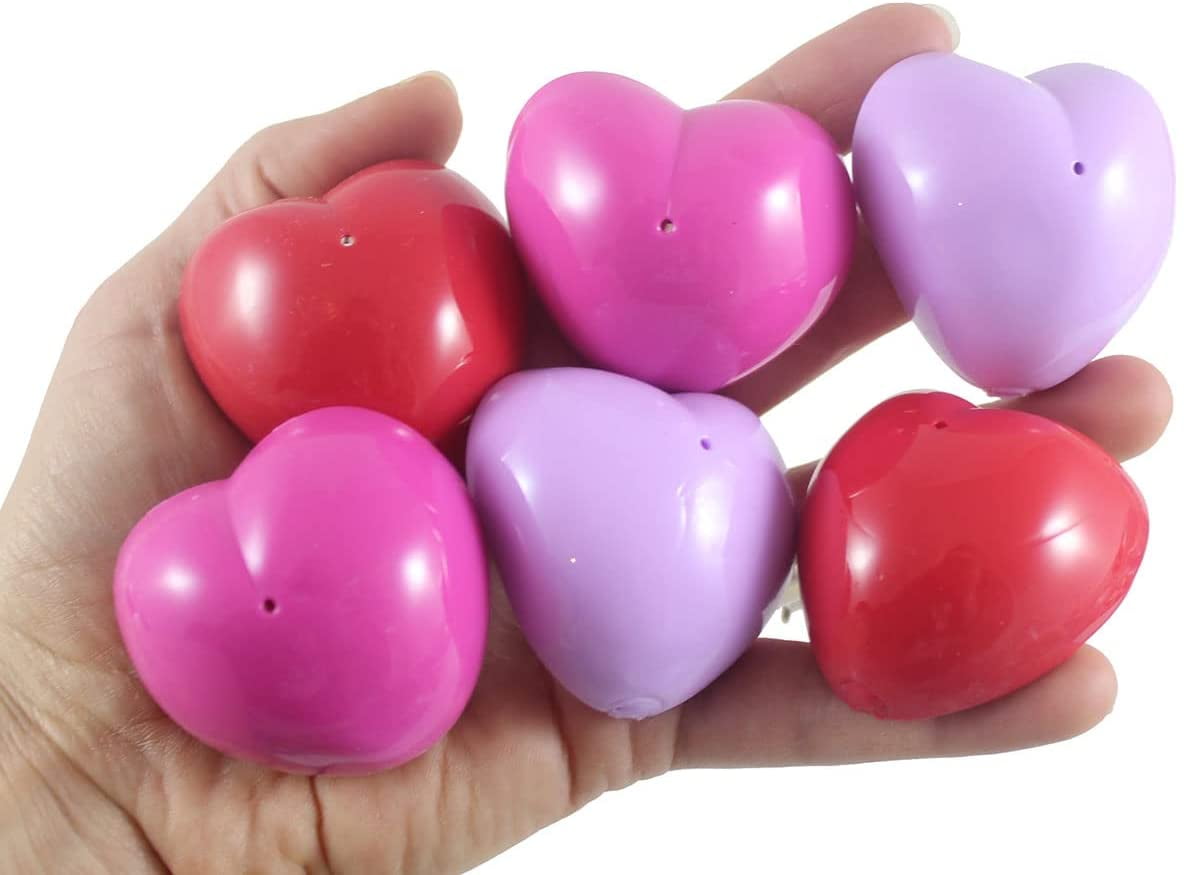 24 Large Heart Shaped Popper Toy - Valentine's Day Cards for Kids - Cute Valentine for Classroom ...