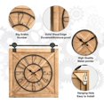 24" Large Wall Clock for Living Room Decor Battery Operated Big ...
