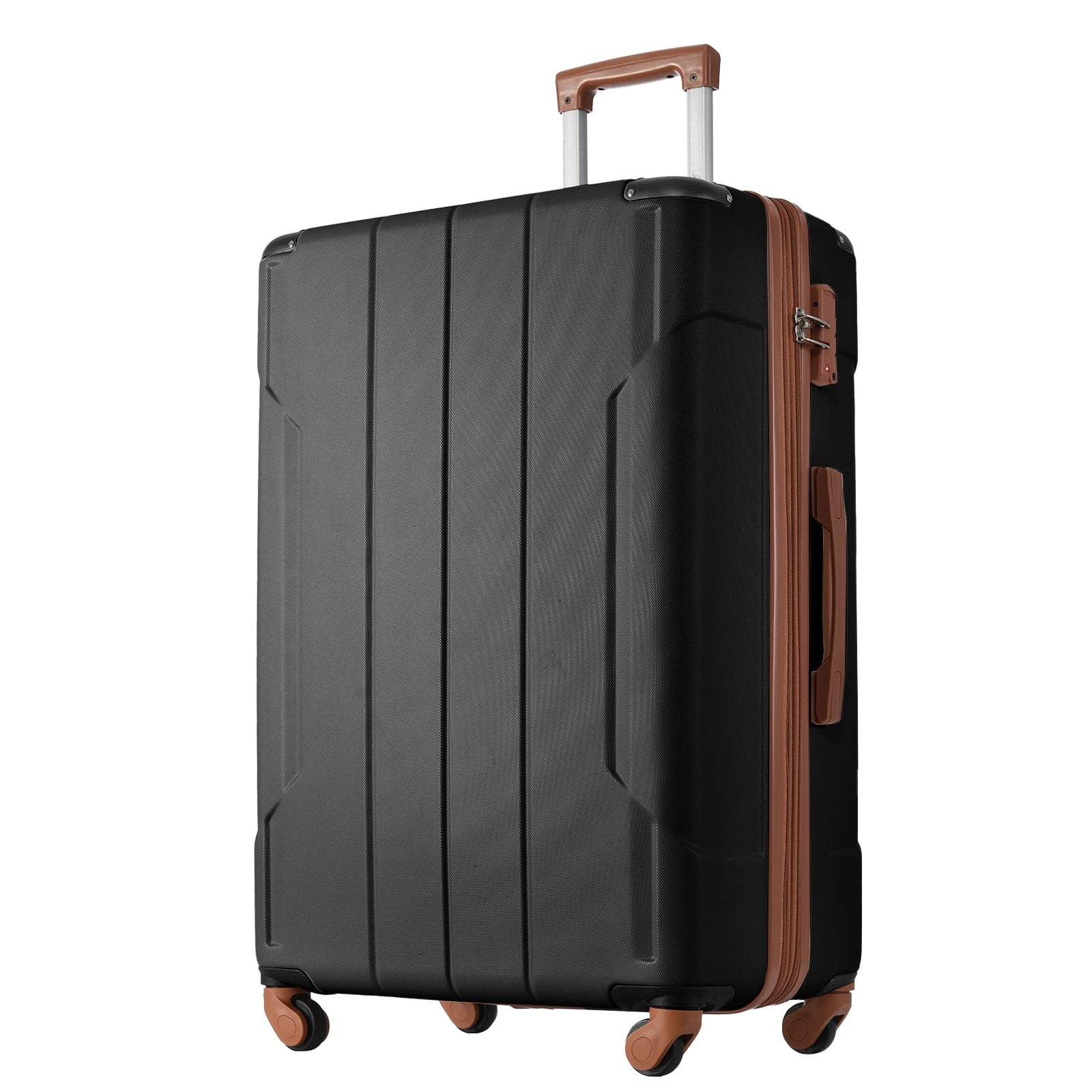 24'' Lightweight Expandable Luggage, Hardshell Luggage with TSA Lock ...