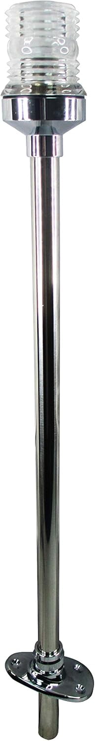 24" Long Marine Stern Light Stainless Steel Tubing BA15D Bulb 12VDC ...