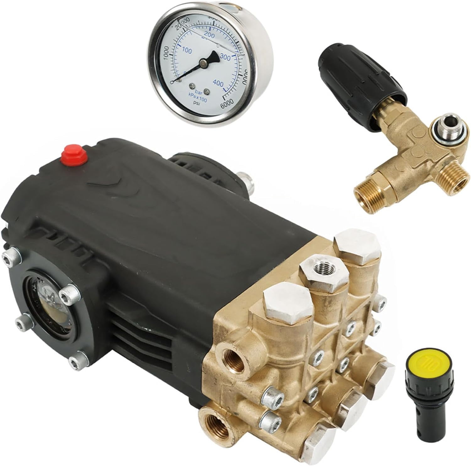 24 MM Shaft Washer Pump, 5.6 GPM, Pressure Washer Pump 3500 PSI ...