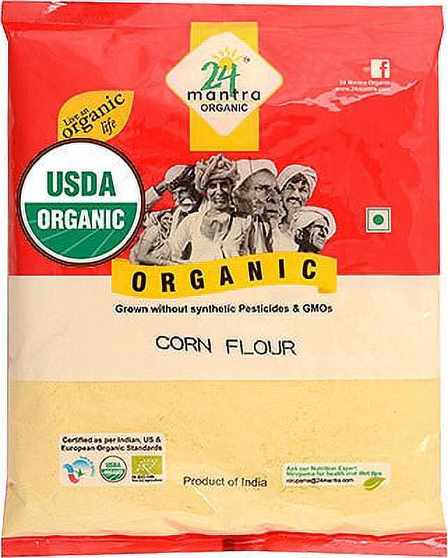 24 Mantra Organic Corn Flour, Maize Atta, Rich in Fiber and Protein ...