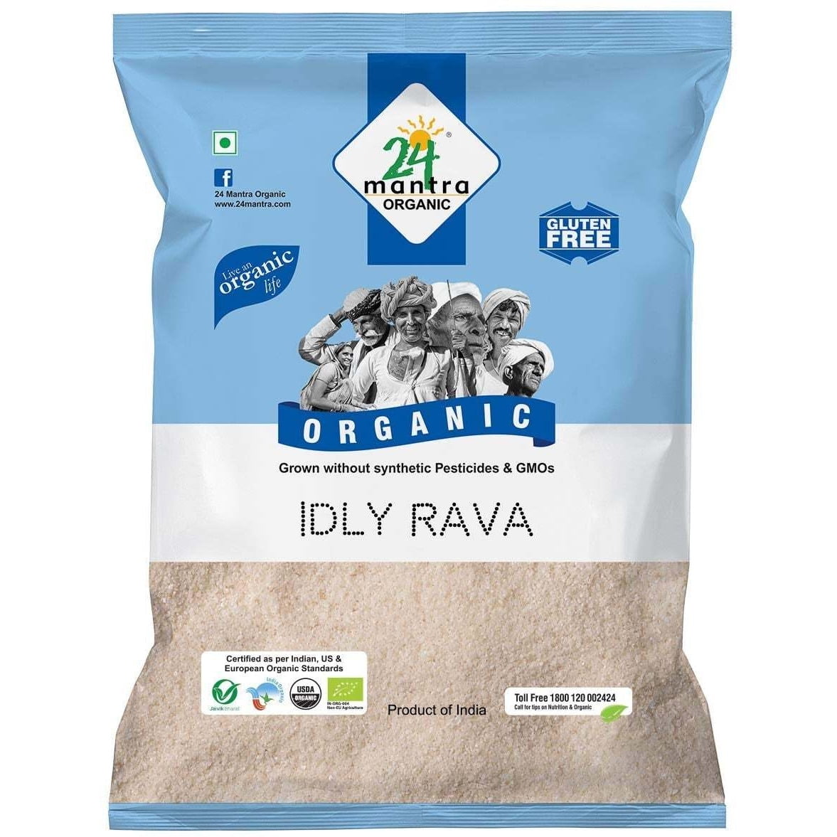 24 Mantra Organic Idli Rava (Cream of Rice) - 2 lbs - Walmart.com