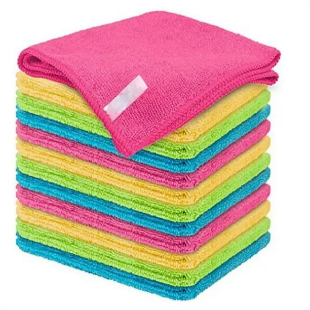 24 Microfiber Cleaning Cloth - Smart Kitchen Towels - Cleaning Supplies ...