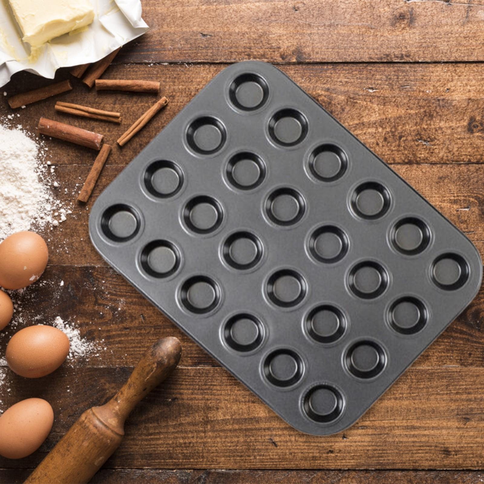 24 Mini Cake Molds,Dessert Molds，Grey，Alloy - Walmart.com