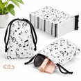 24 Music Notes Gift Bags Goobag Black White 8 X 12'' - Walmart.com