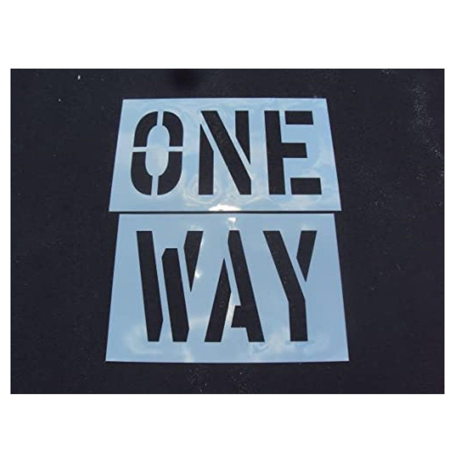 24" ONE Way Parking Lot Stencil - 24" Letter Height, 12" Wide - LDPE ...
