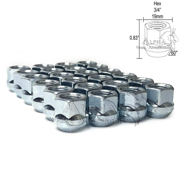 24 Open End 14X2.0 Bulge Acorn Lug Nuts For 04-14 Ford F-150 Expedition 14X2 - Walmart.com