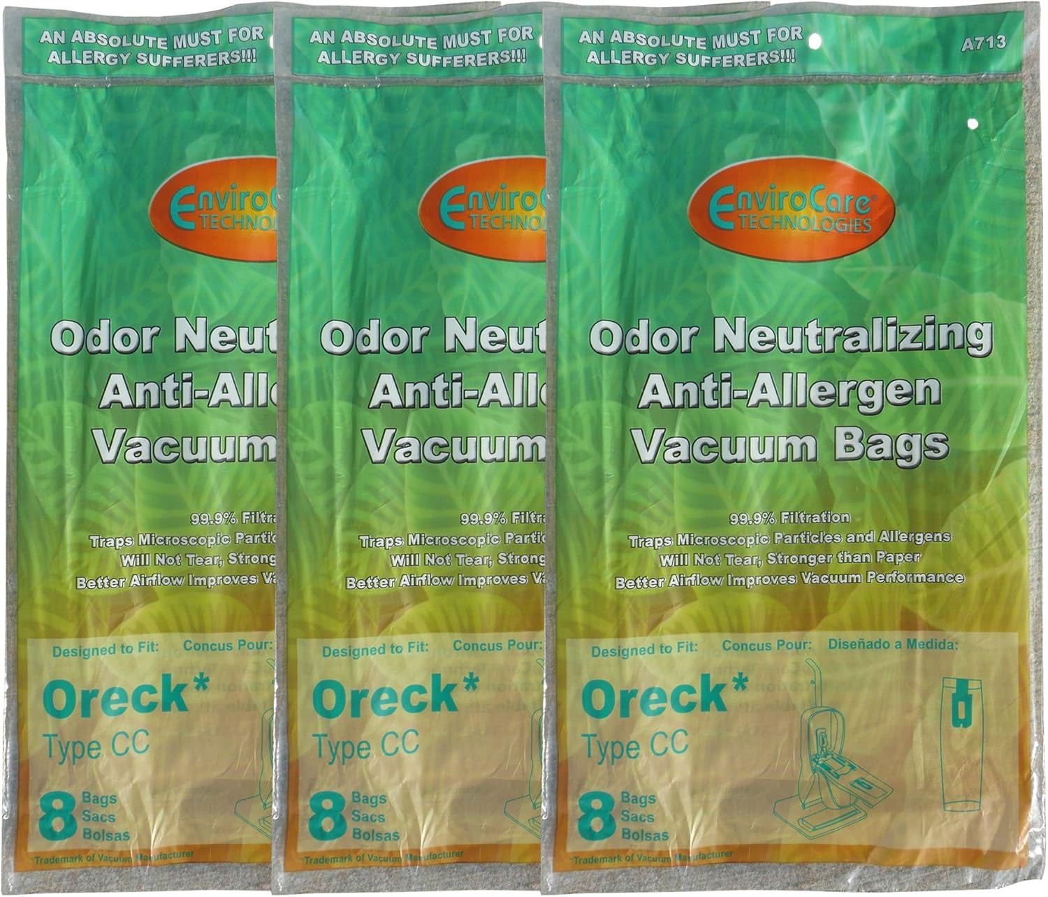 24 Oreck TYPE CC xl HEPA Filtration Allergy Odor Neutralizing vacuum ...