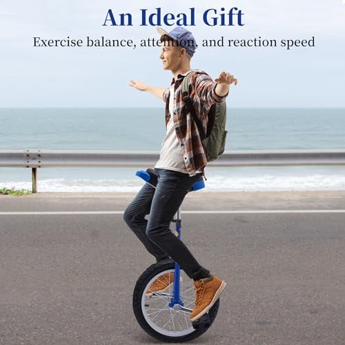 24" Outdoor Wheel Unicycle, Height Adjustable Steel Frame Leakproof ...