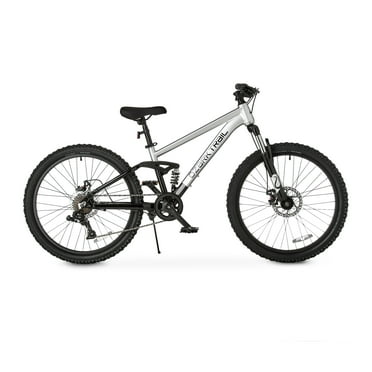 29" Ozark Trail Ridge Mountain Bike, Medium Frame, Fits Riders 5'7" - 5'11", Gray, Adult ...