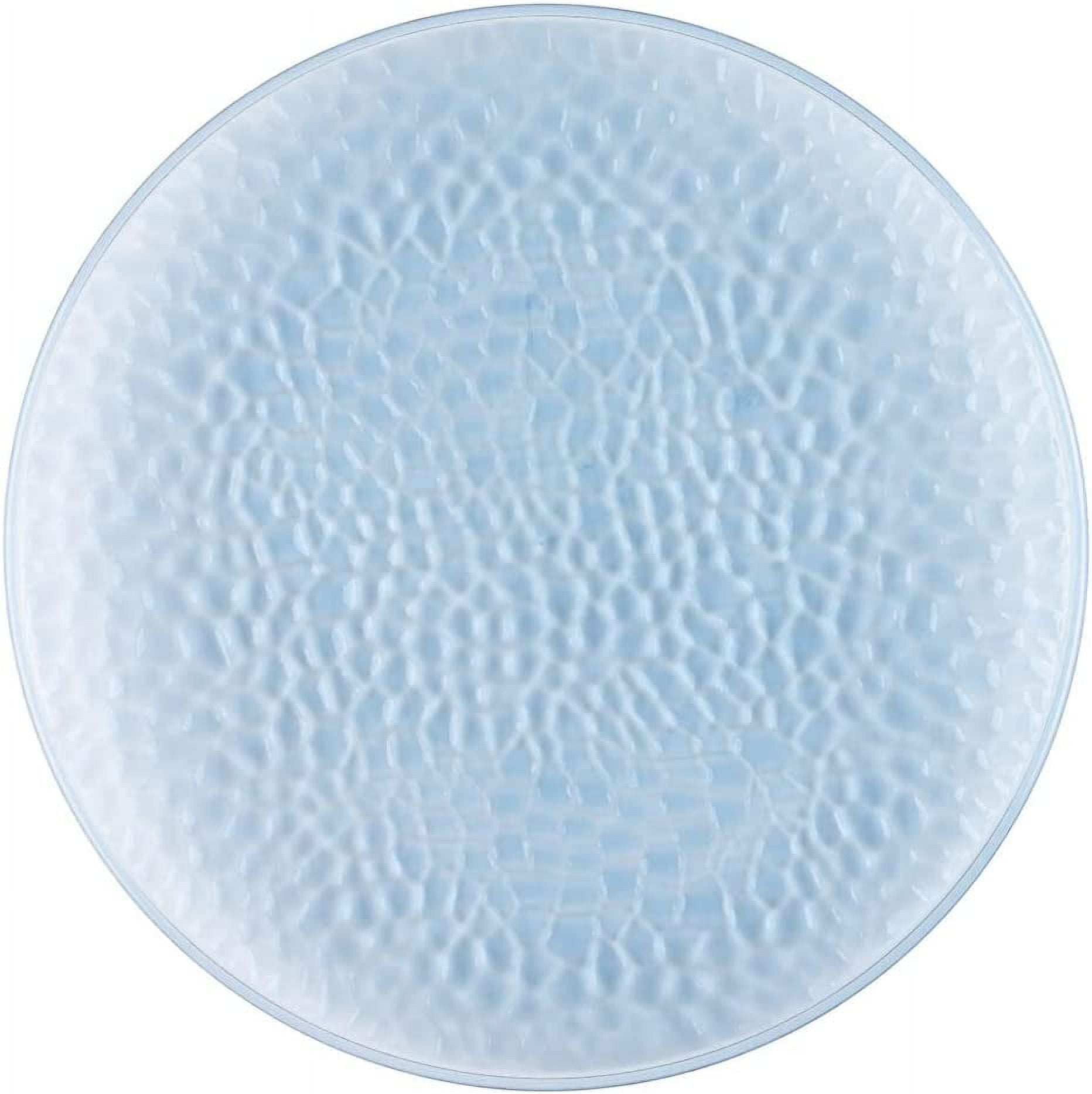 (24 PACK) EcoQuality 13" inch Round Charger Hammered Translucent Blue ...