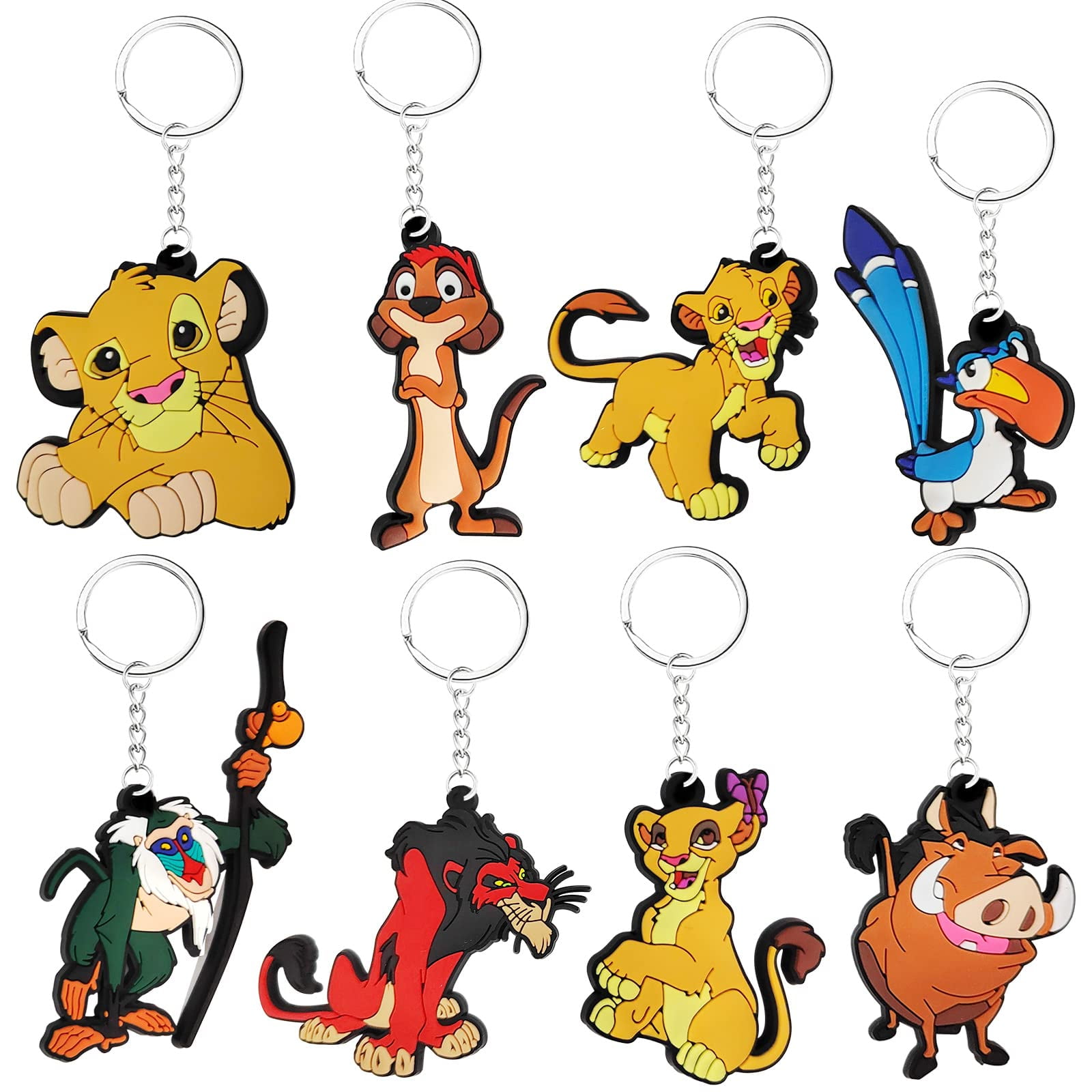 24 PACK Lion Theme Keychains for Kids Birthday Party Favors, Lion ...