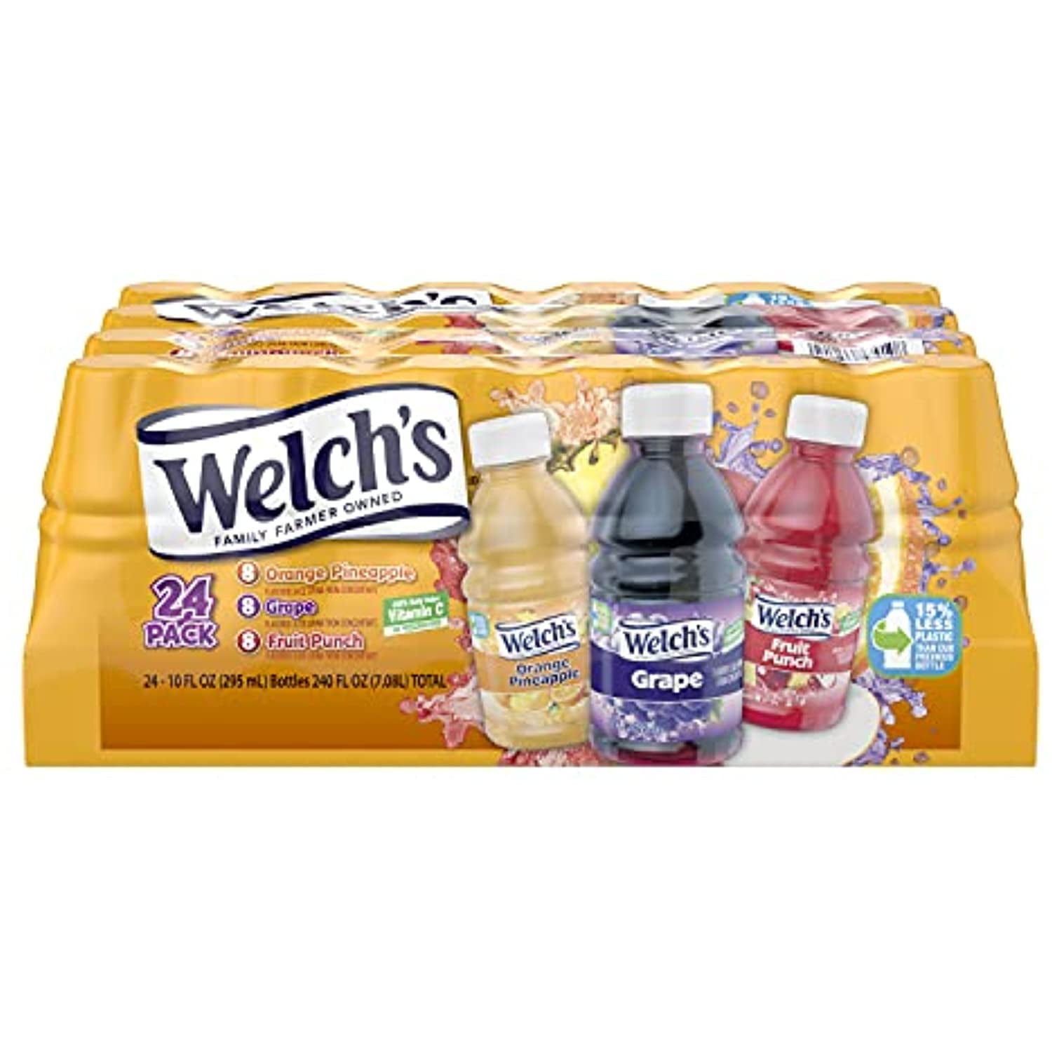 Welch's Assorted Juice Drink Variety Pack - Grape, Orange, Pineapple ...