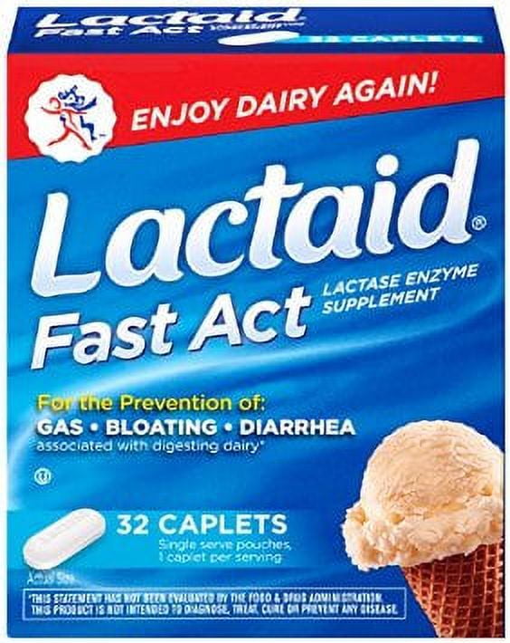 24 PACKS : Lactaid Fast Act Lactase Enzyme Supplement, 32 Caplets ...