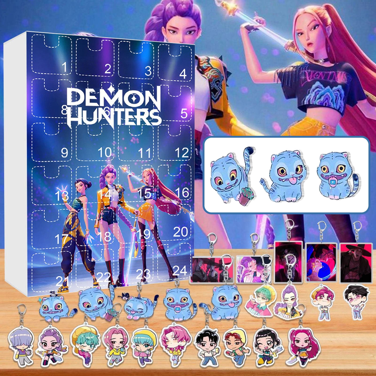 24 PCS 2025 New Christmas Advent Calendar with 24 Countdown Calendars ...