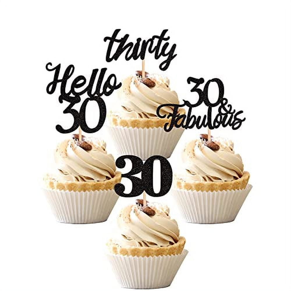 30th Birthday Cupcake Toppers
