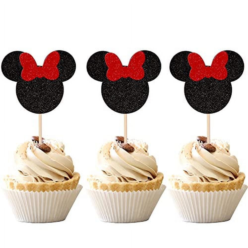 Red Black Minnie Mouse Decoration