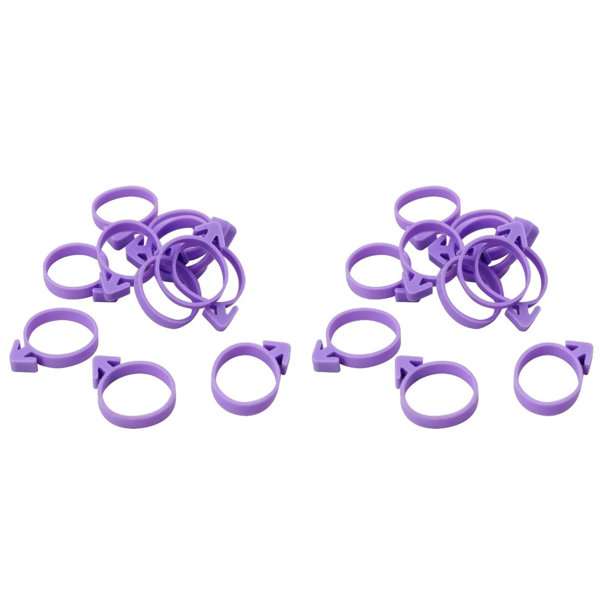 24 PCS Cake Decorating Icing Bag Ring Sealings Creme Pastry Nozzle ...