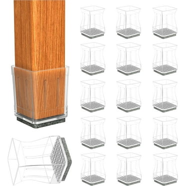 Chair Leg Covers Furniture Table Leg Protectors, 3x2.45cm Anti-scratch ...