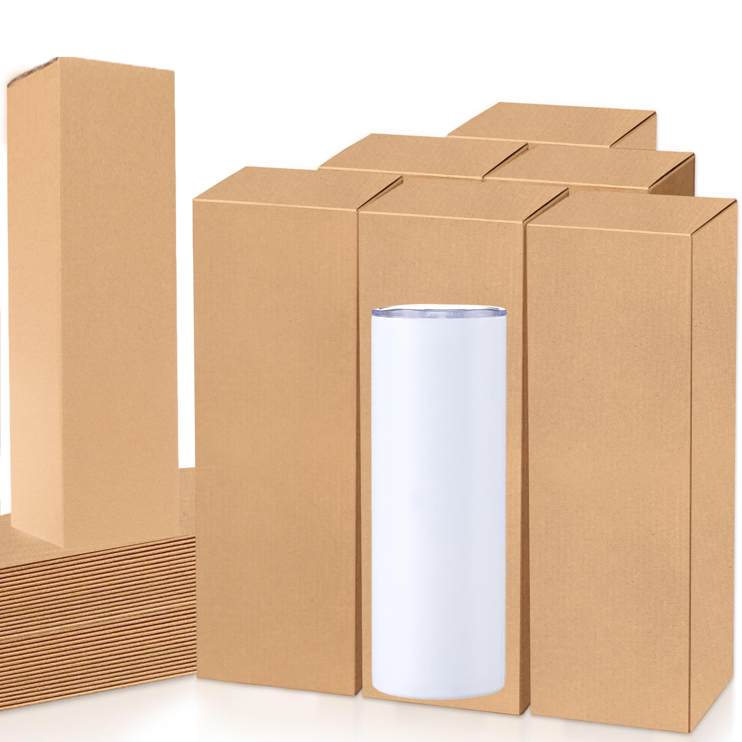 24 PCS Gift Boxes for Sublimation Tumbler 9.8 x 3.3 x 3.3 Inch ...