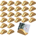 24 PCS Gold Place Card Holders for Table, Lightweight Wooden Wedding ...