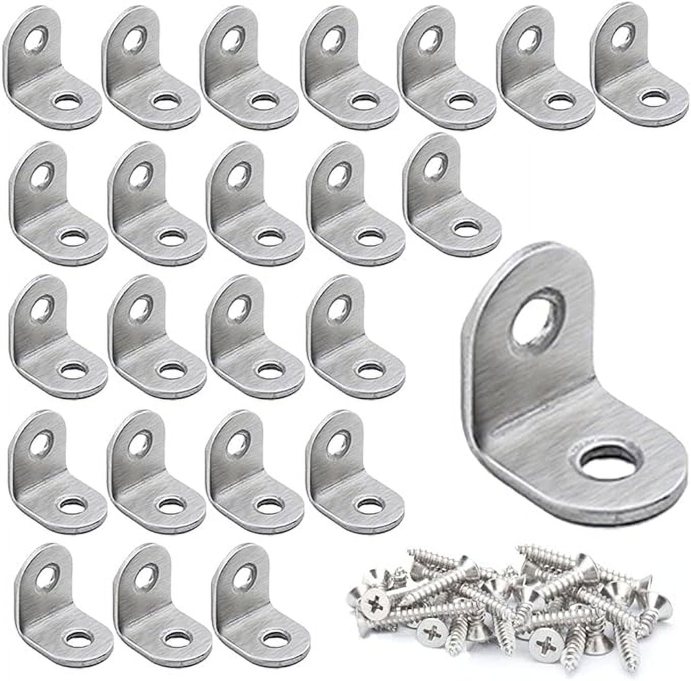 24 PCS L Bracket Corner Brace, 20mmx20mm Stainless Steel Right Angle ...