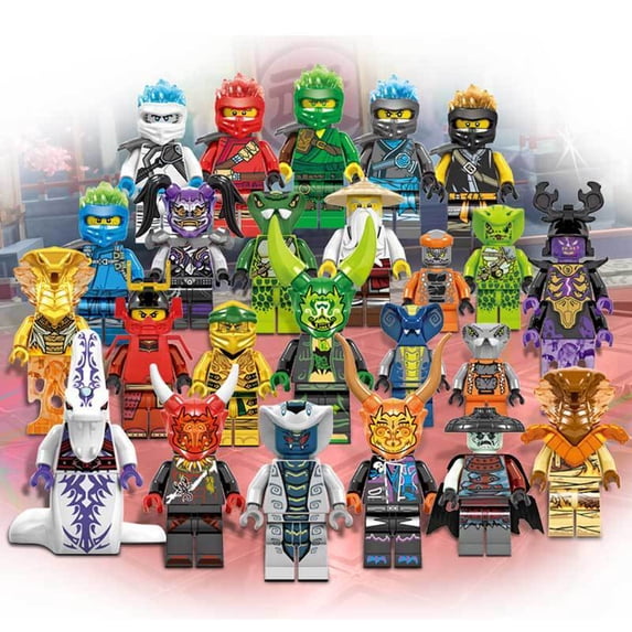 24 PCS Minifigures Set –Ninja Movies Building Blocks, Creative Puzzle ...
