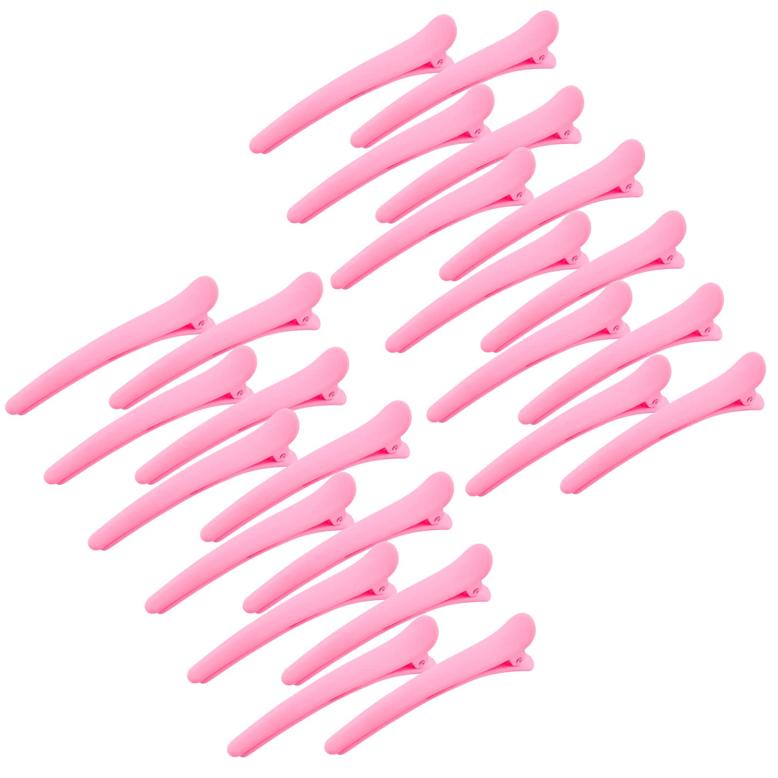 24 PCS Pink Hair Clips for Styling Sectioning, YISSION 3.1 Inch Matte ...