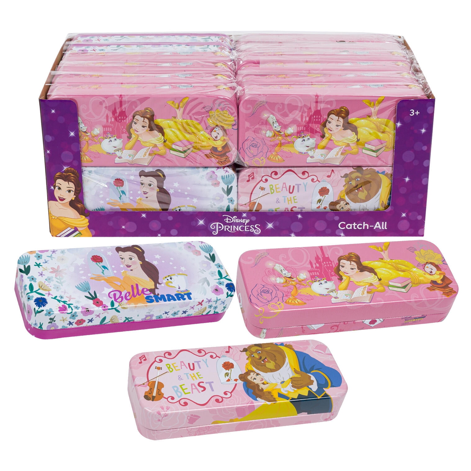 24 PCS Princess Tin Pencil Case - 8", 3 Astd. - Walmart.com