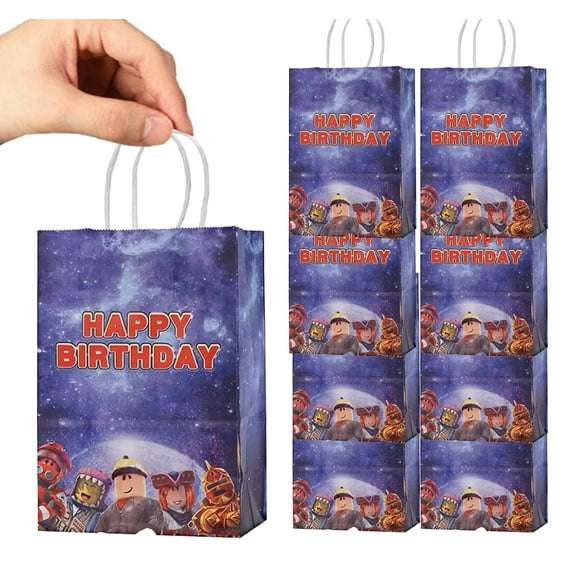 24 PCS Roblox Gift Bags Pixel Style Gamer Party Supplies Favor Bags ...