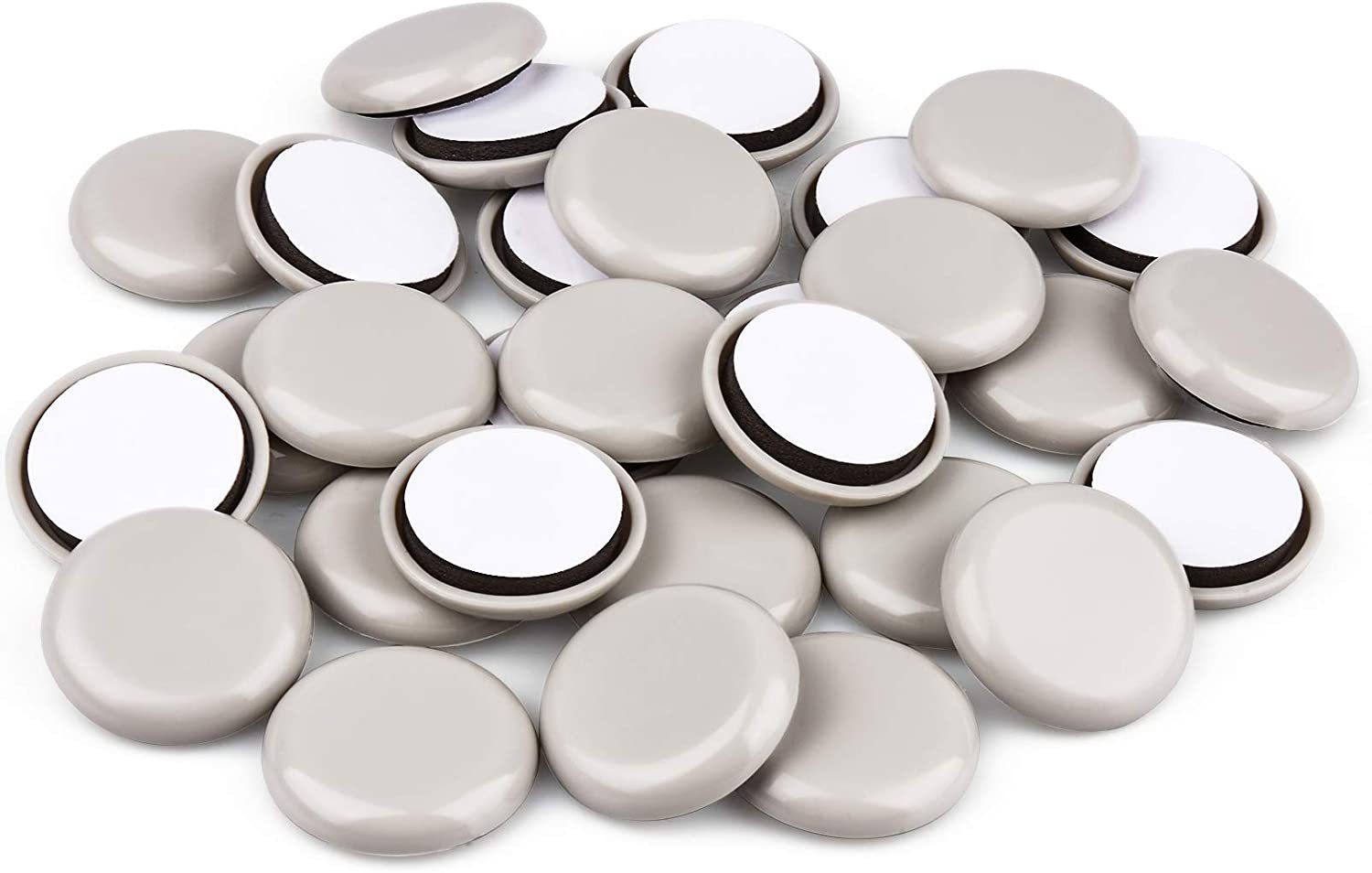 24 PCS Self-Stick Furniture Sliders,1-1/2 Inch Furniture Glides for ...