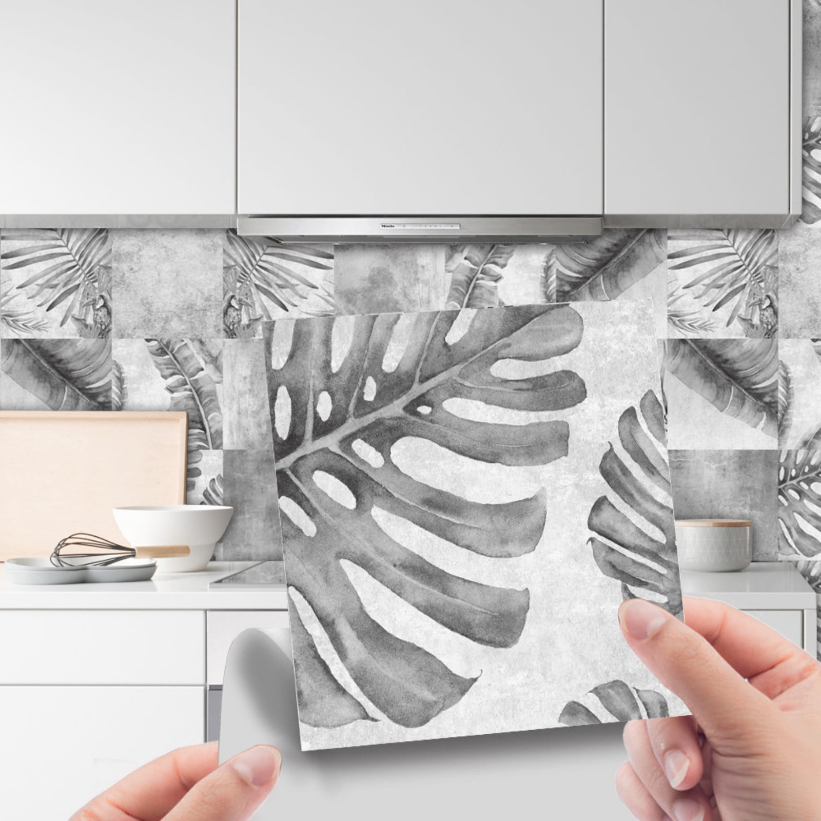 24 PCS Wall Tile Stickers,DIY Self-adhesive Waterproof Peelable ...