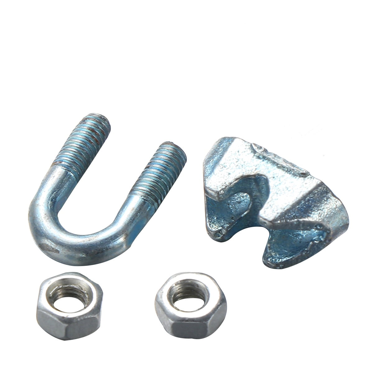 24 PCS Wire Rope Clip Wire Cable Clamp Steel Cable Clamps Galvanized ...