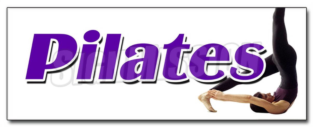24" PILATES DECAL sticker physical fitness instructor class training ...