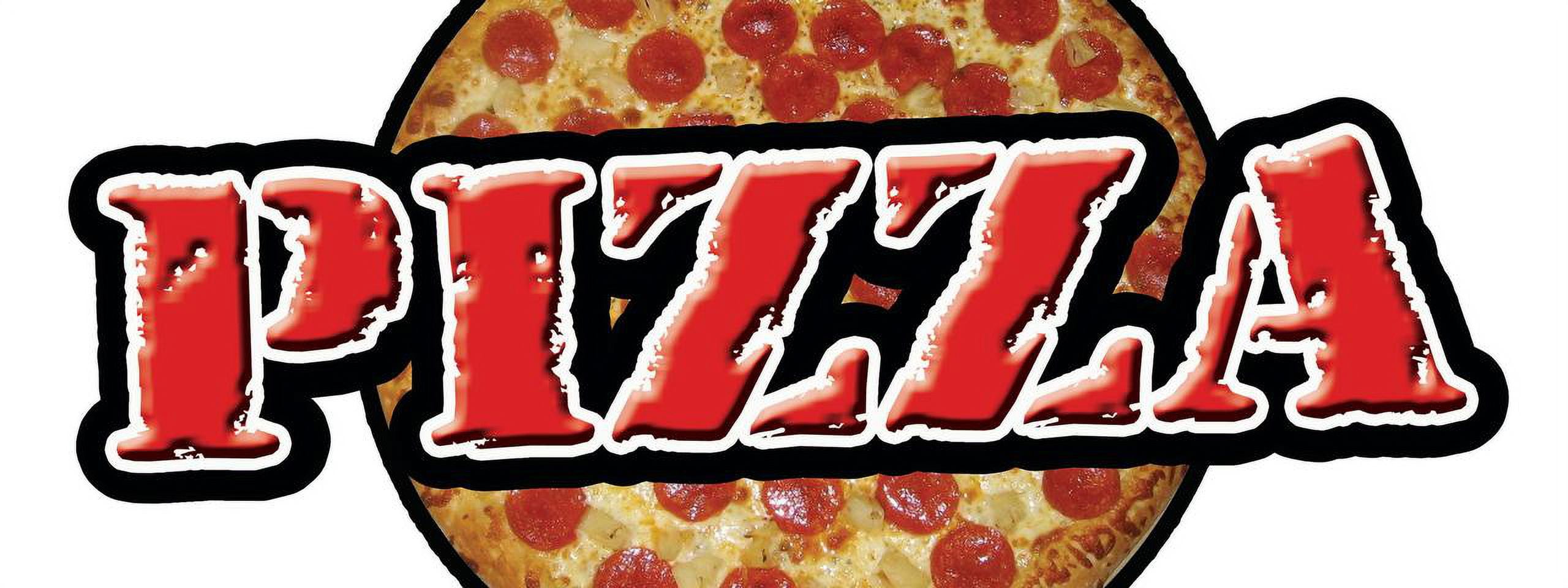 24" PIZZA DECAL sticker shop place fresh hot - Walmart.com