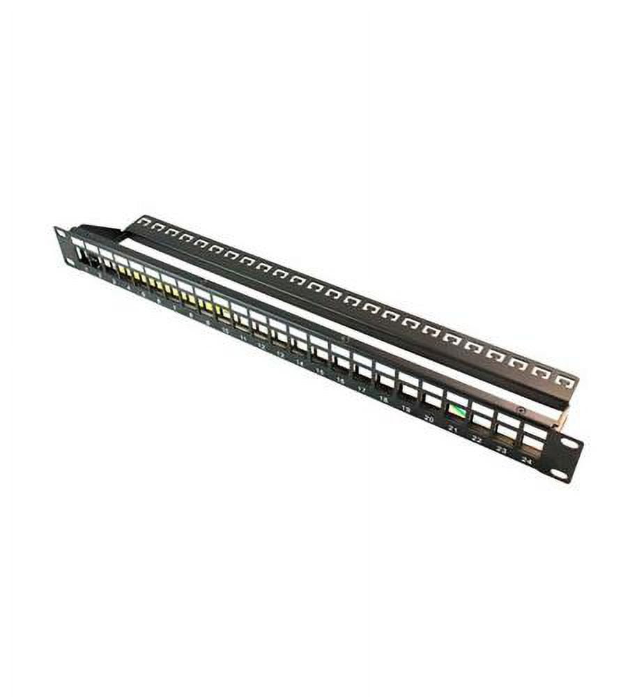24 PORT BLANK PATCH PANEL 1U Patch Panels and Blocks - Walmart.com