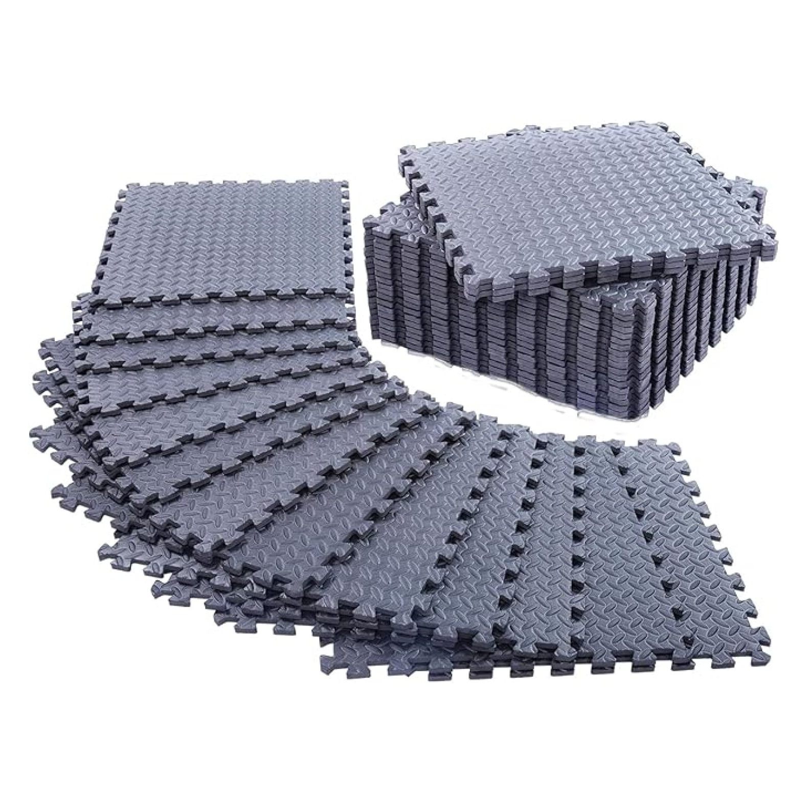24 Pack - 1/2" Extra Thick Floor for Home Gym Floor Padding for Kids ...