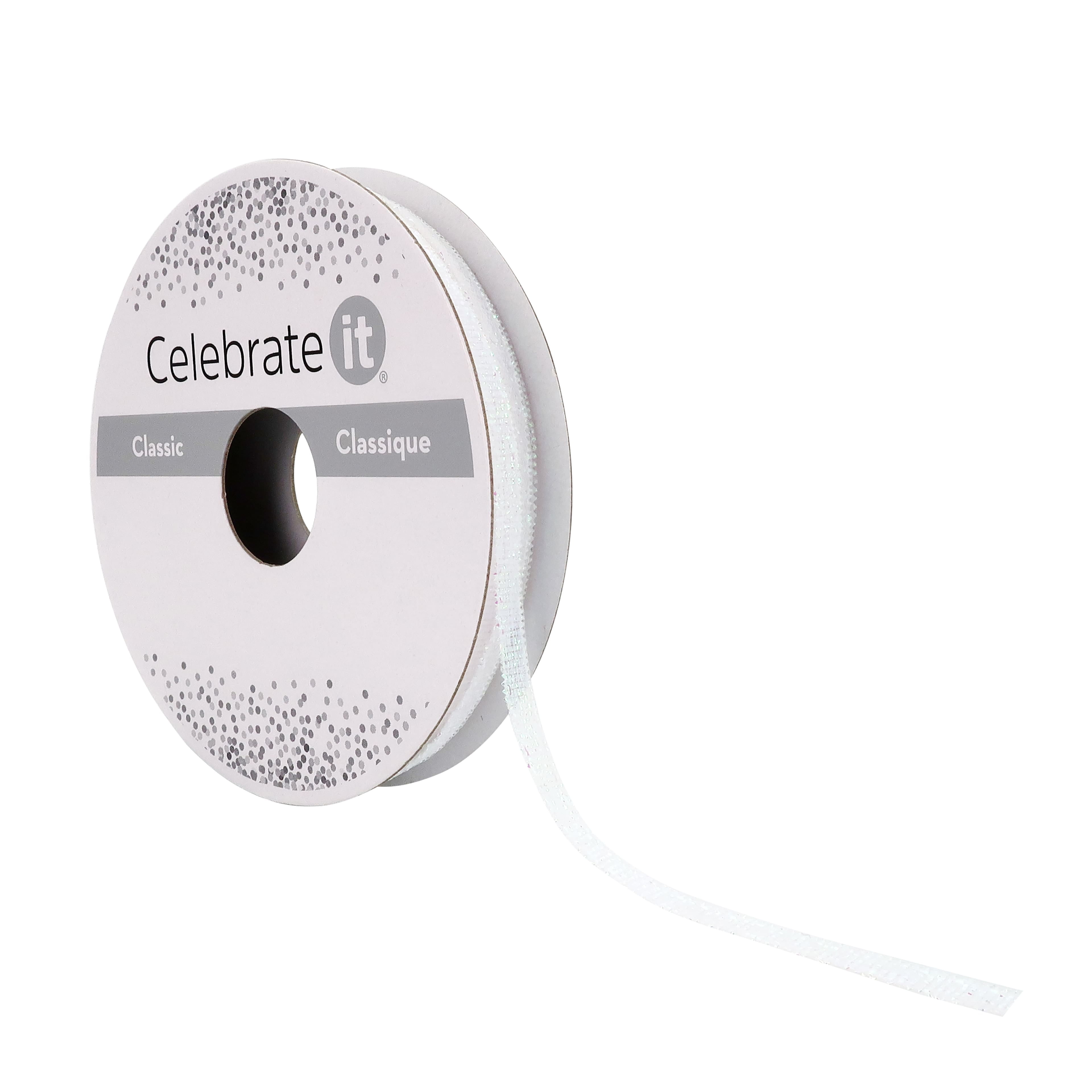 24 Pack: 1/8" x 5yd. Iridescent Ribbon by Celebrate It® Classic ...