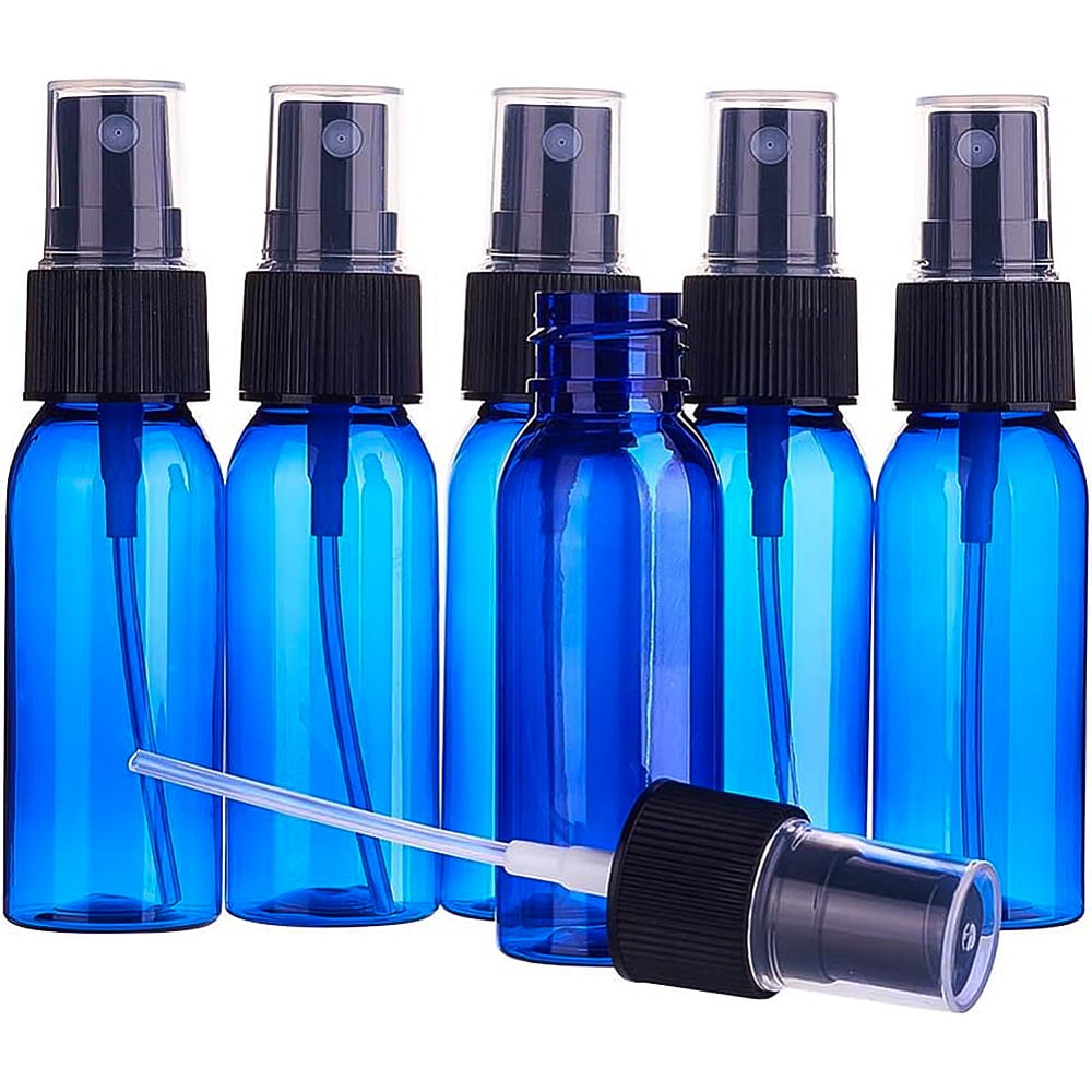 24 Pack 1 Ounce (30ml) Blue Plastic Spray Bottle with Fine Mist ...
