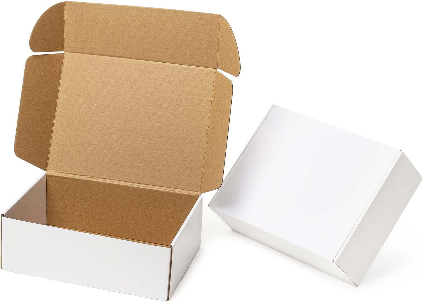 24 Pack 12x9x4 Shipping Boxes Cardboard Boxes for Packaging - White ...