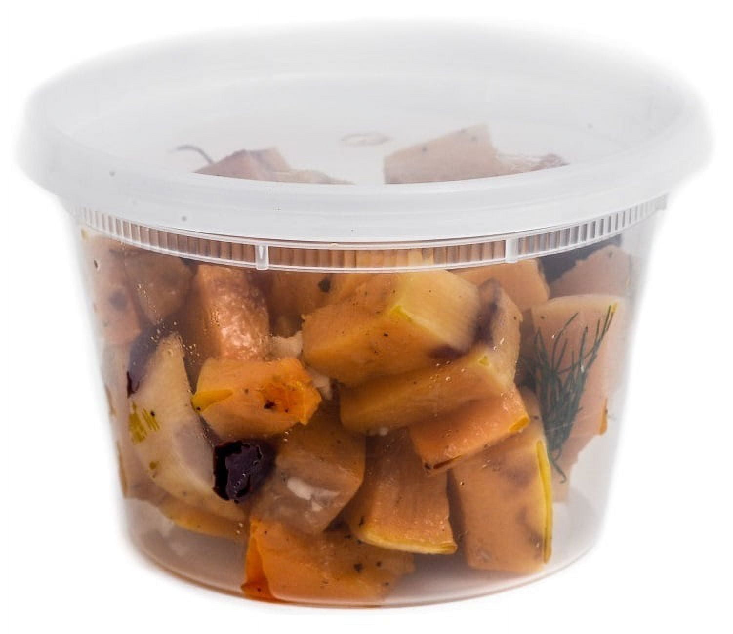 [24 Pack] 16oz Heavy Duty Food Storage Containers with Lids - Leakproof ...