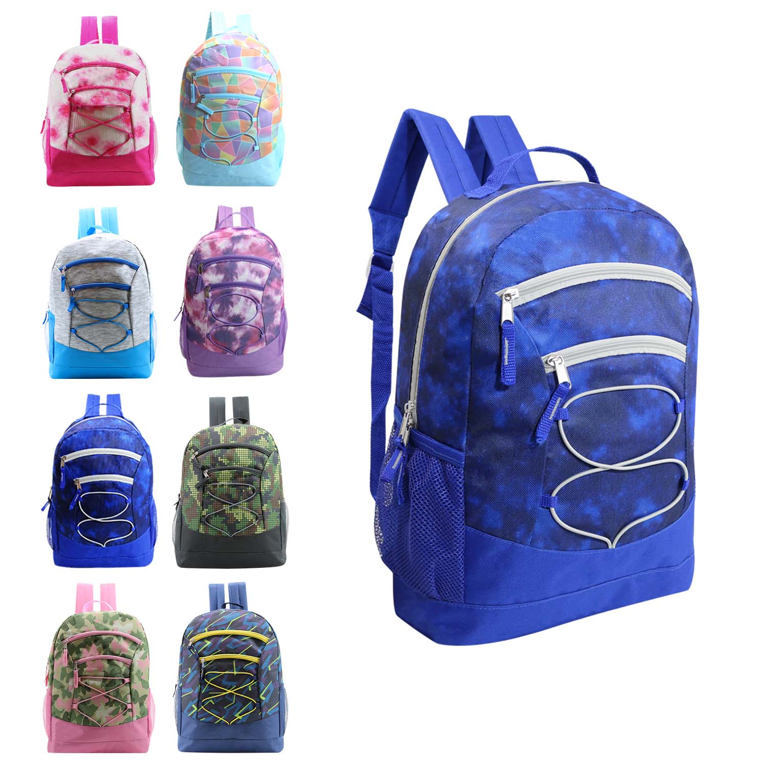 12 Pack 17 Inch Wholesale Backpacks for Students, Case of Bookbags ...