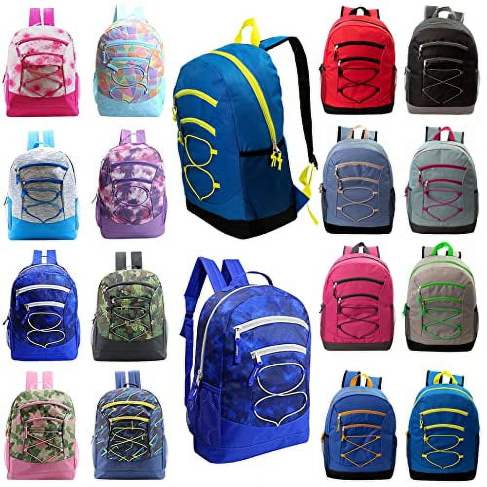 Wholesale 24 Pack Classic 17" School Bookbags - Bulk Value, 16 ...