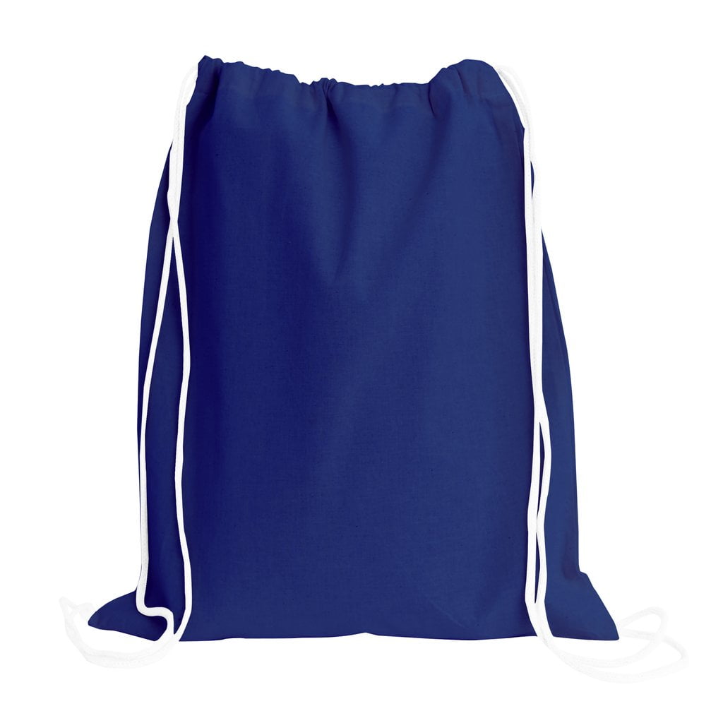 (24 Pack) 2 Dozen - Economical Cotton Sport Drawstring Bags Cinch Packs by ToteBagFactory ...