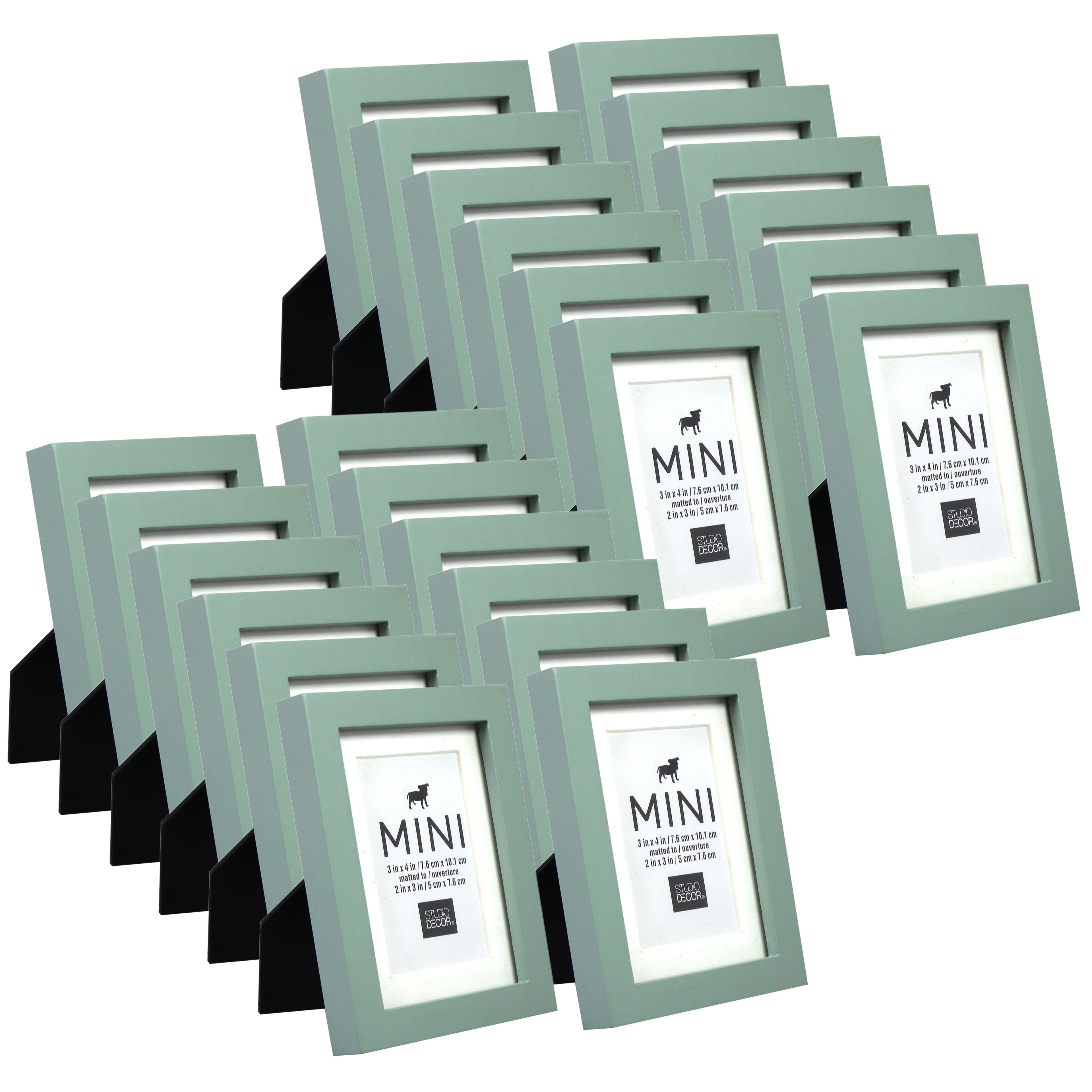 24 Pack: 2" x 3" Mini Frame with Mat by Studio Décor® - Walmart.com