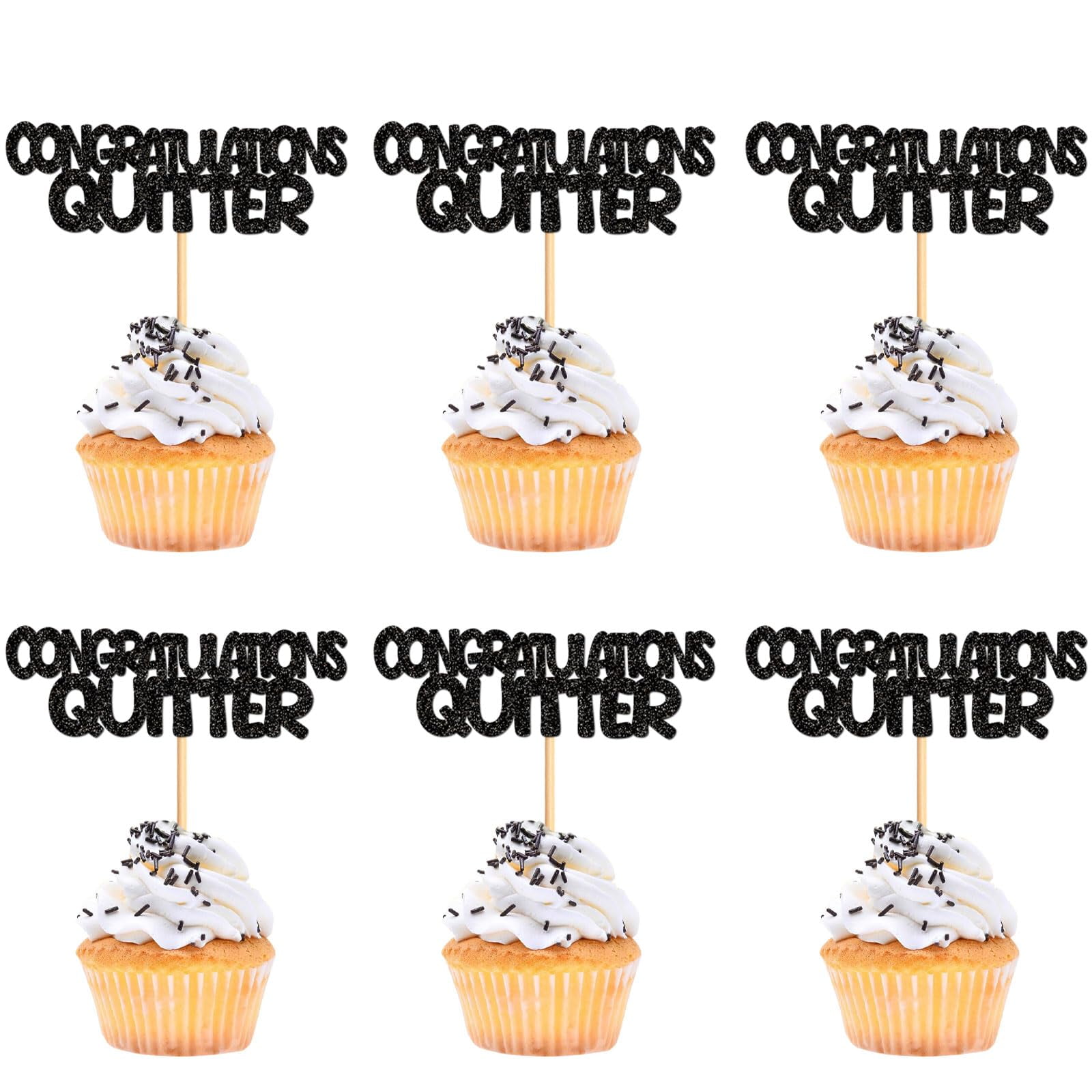 24 Pack 2025 Graduation Cupcake Toppers ITL1 So Proud Of You Way to Go ...