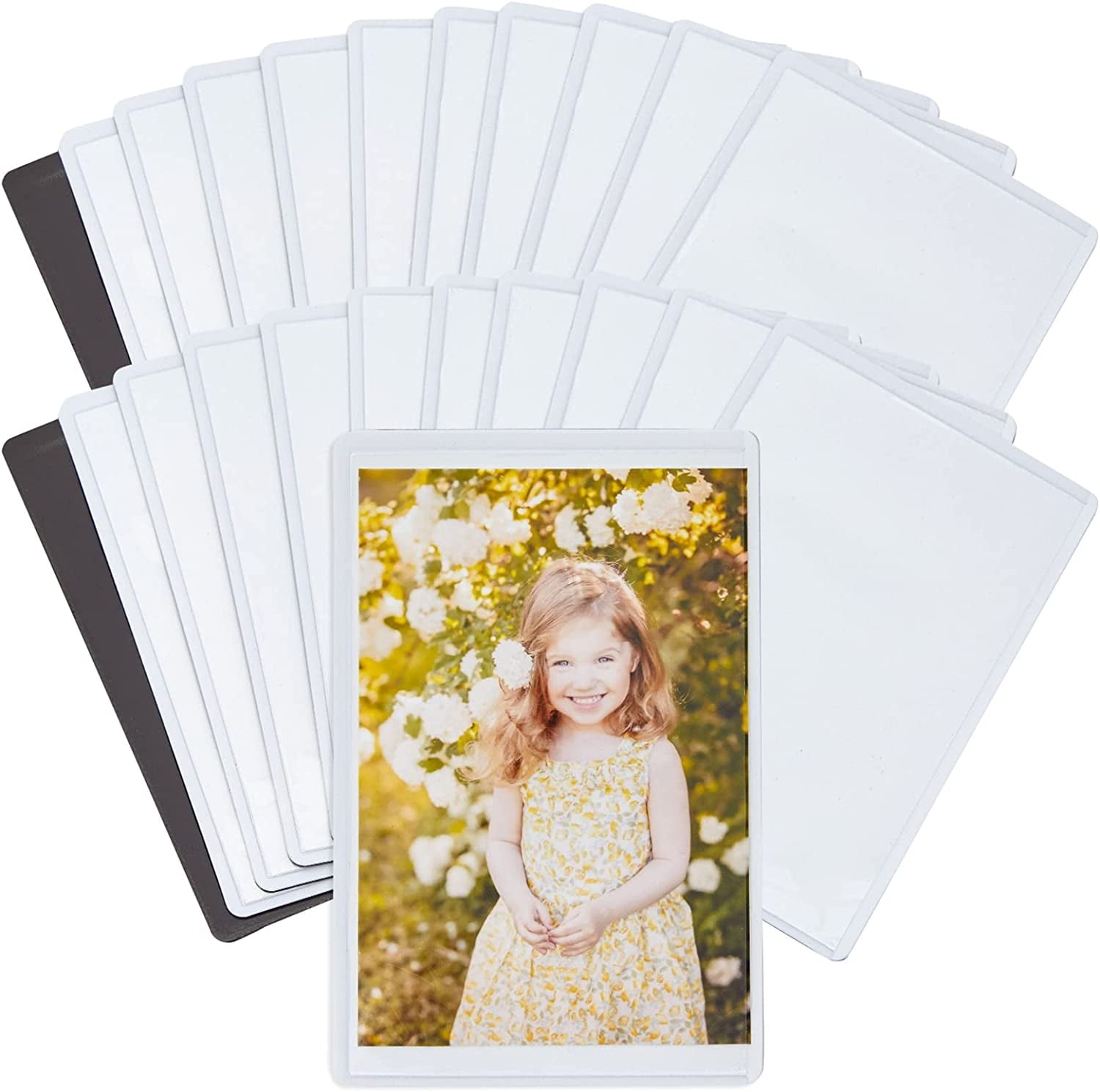 24-Pack 2x3 Magnetic Picture Frames for Refrigerator, Locker, Office ...