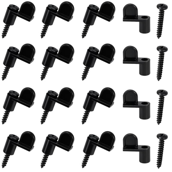 24 Pack 3/8 Inch Windows Screen Door Clips, TGY Offset Fastener Clips ...