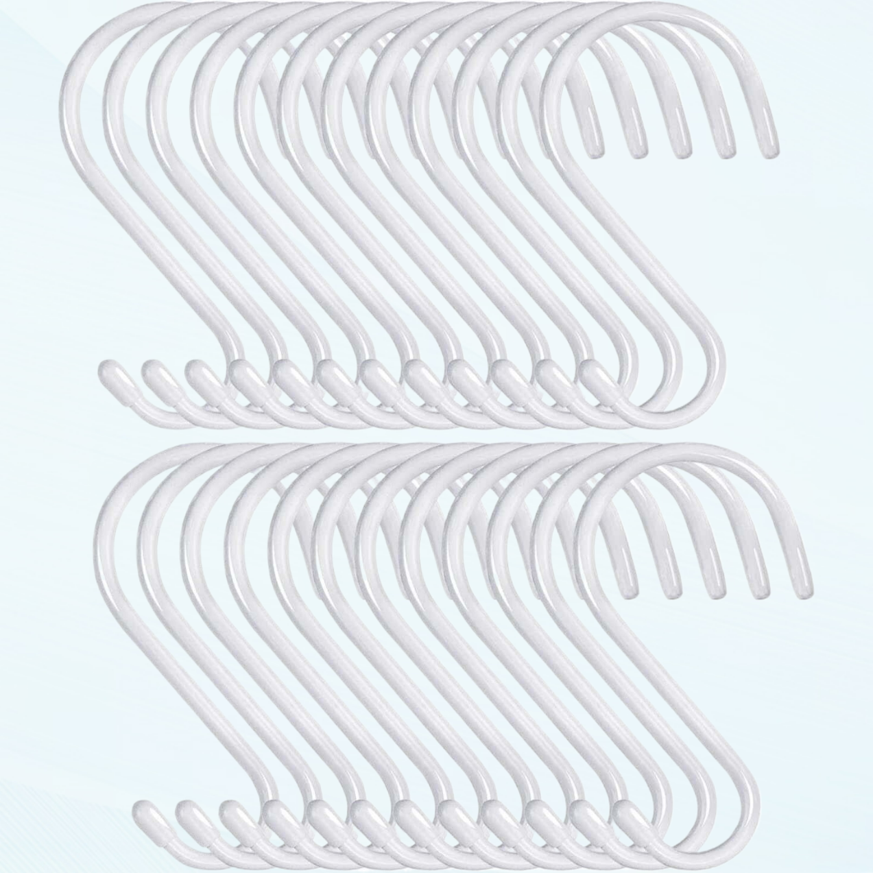24 Pack 4 Inch Vinyl Coated S Hooks Heavy Duty Large S Hooks for ...